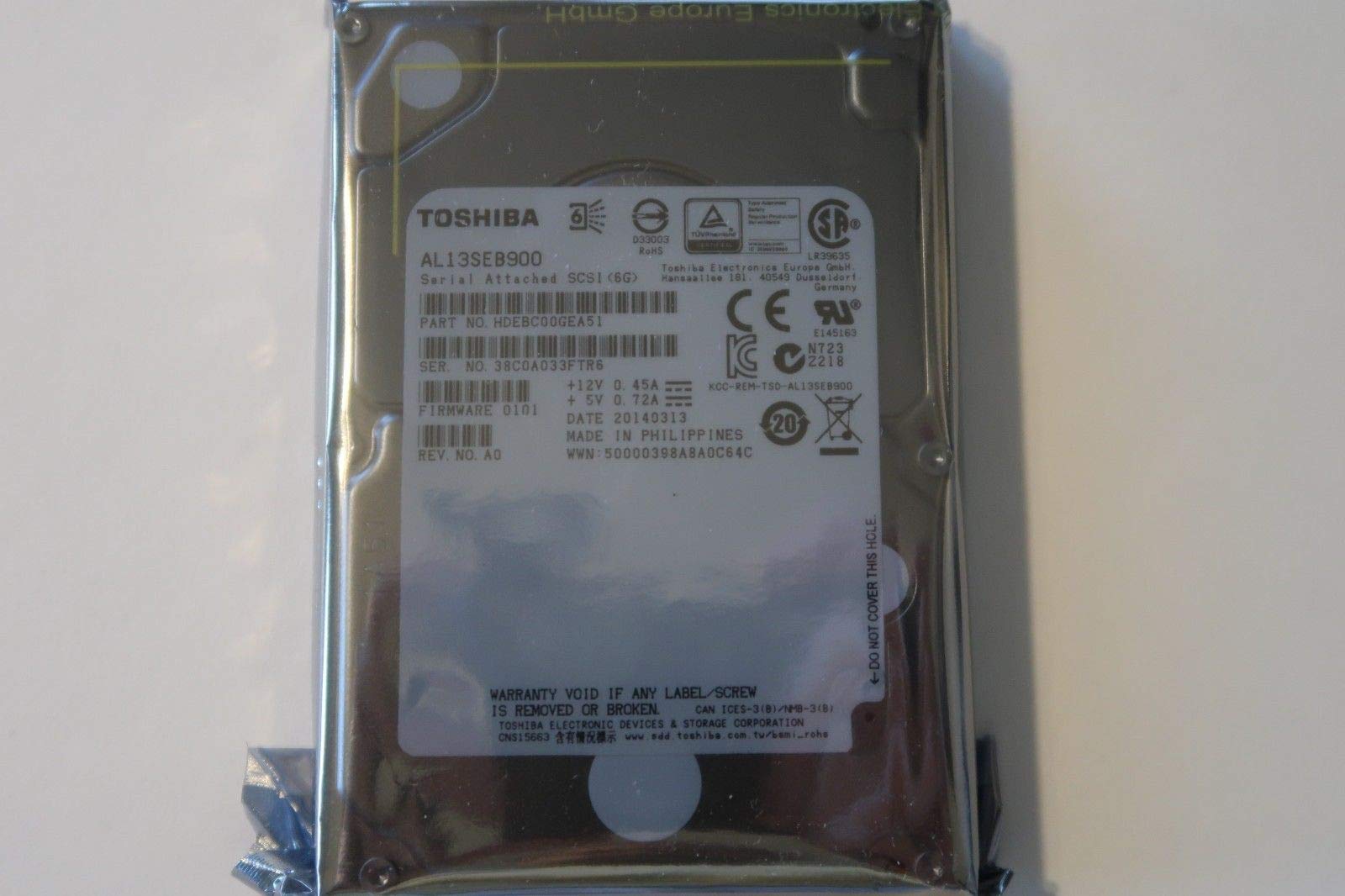 Toshiba AL13SE AL13SEB900 900 GB 2.5" Internal Hard Drive