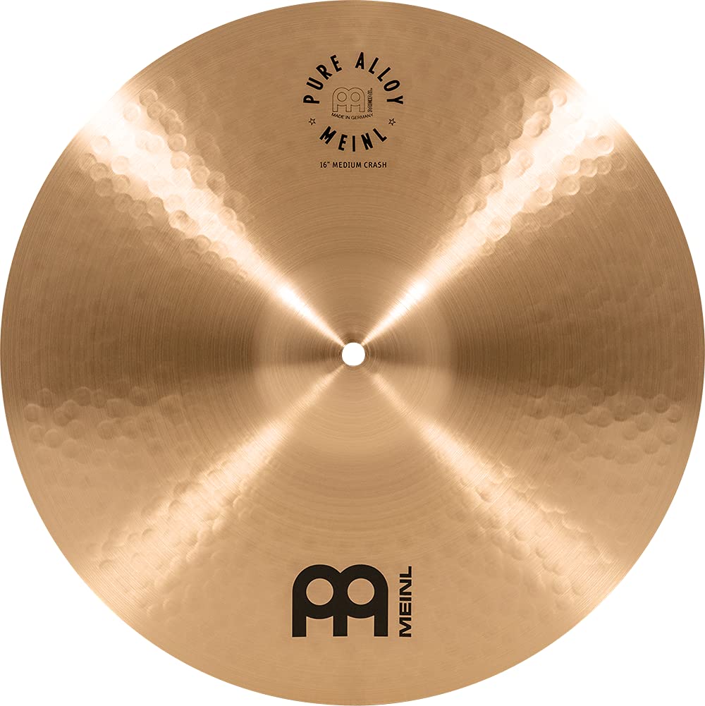 Meinl 16" Medium Crash Cymbal - Pure Alloy Traditional - Made in Germany, 2-YEAR WARRANTY (PA16MC)