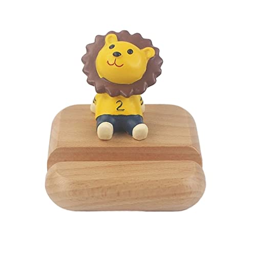 Cute Cell Phone Stand, Wood Animal Phone Stand, Cell Phone Holder for Desk Decoration Universal (Elephant)