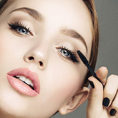 Benvo 4 Pcs 10ml Empty Mascara Tubes with Eyelash Wand Eyelash Cream Container with 4 Transfer Pipettes and 4 Funnels 4 Rubber Inserts for Castor Oil Brow Growth Serum DIY Cosmetics