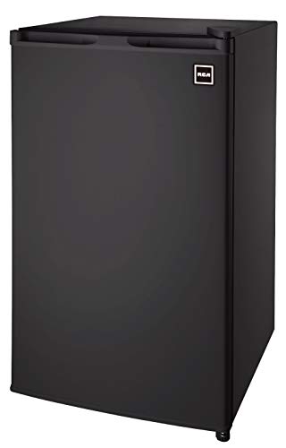 Euhomy Upright freezer, 3.0 Cubic Feet, Single Door Compact Mini Freezer with Reversible Door, Small freezer & RCA RFR321-B-Black-COM RFR321 Single Mini Refrigerator-Freezer Compartment-Adjustable