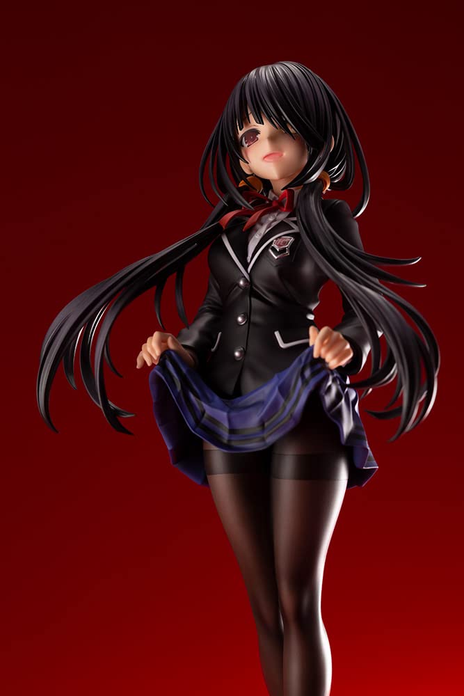 Kotobukiya Date A Live IV: Kurumi Tokisaki (School Uniform Version) PVC Statue, Multicolor