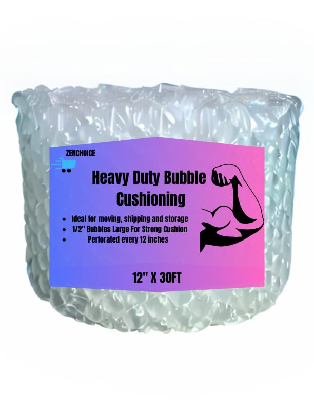 Bubble Wrap Roll, 12ā x 30āft, Original Bubble Cushioning for Packing, Shipping, Mailing and Moving, Tear-Resistant