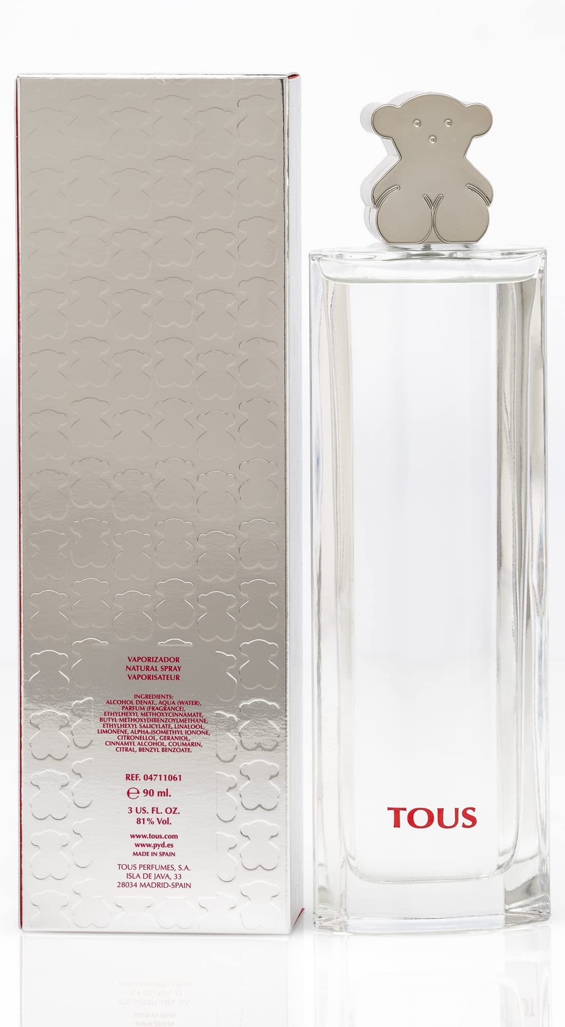 Tous Silver by Tous for Women - 3 Ounce EDT Spray