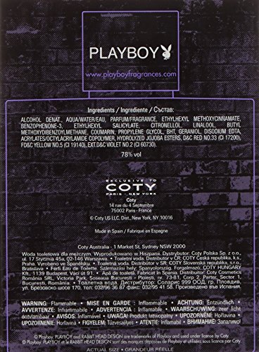 Playboy New York Eau De Toilette Spray for Men, 3.4 Ounce