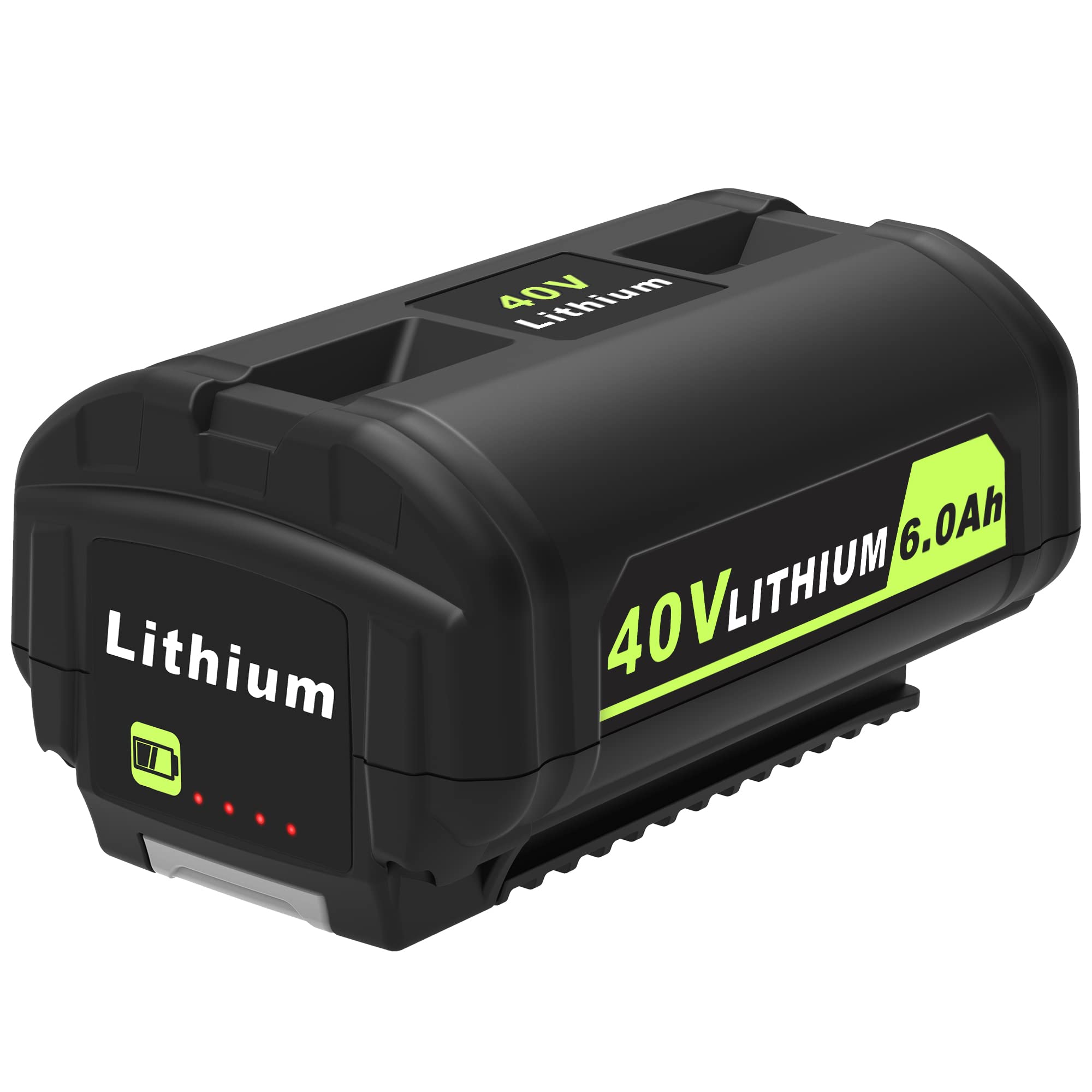 CHAUNVEN OP4060 6.0Ah 40V Battery Replacement for Ryobi 40 Volt Battery Lawn Mower 40V OP4040 OP4060 OP4050 Lithium ion Battery