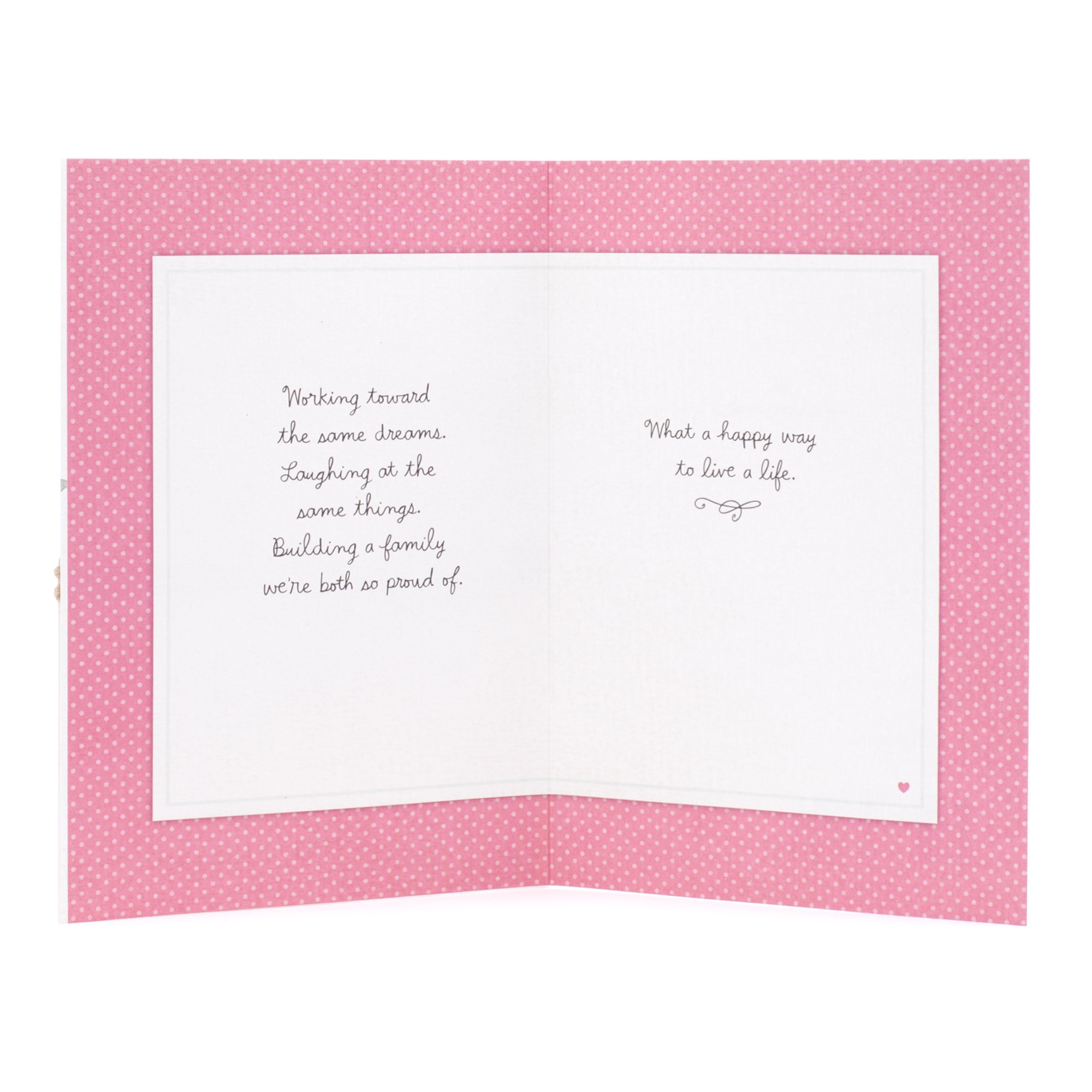 Hallmark Romantic Mothers Day Card or Birthday Card for Wife (What a Happy Way to Live a Life) (0599MBC9495)