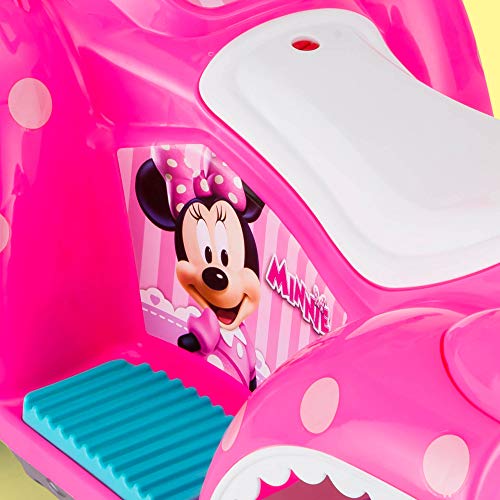 Kid Trax Toddler Disney Minnie Mouse Quad Ride-On, Kids 18-30 Months, 6V Battery and Charger Included, Max Weight 45 lbs, Hot Pink
