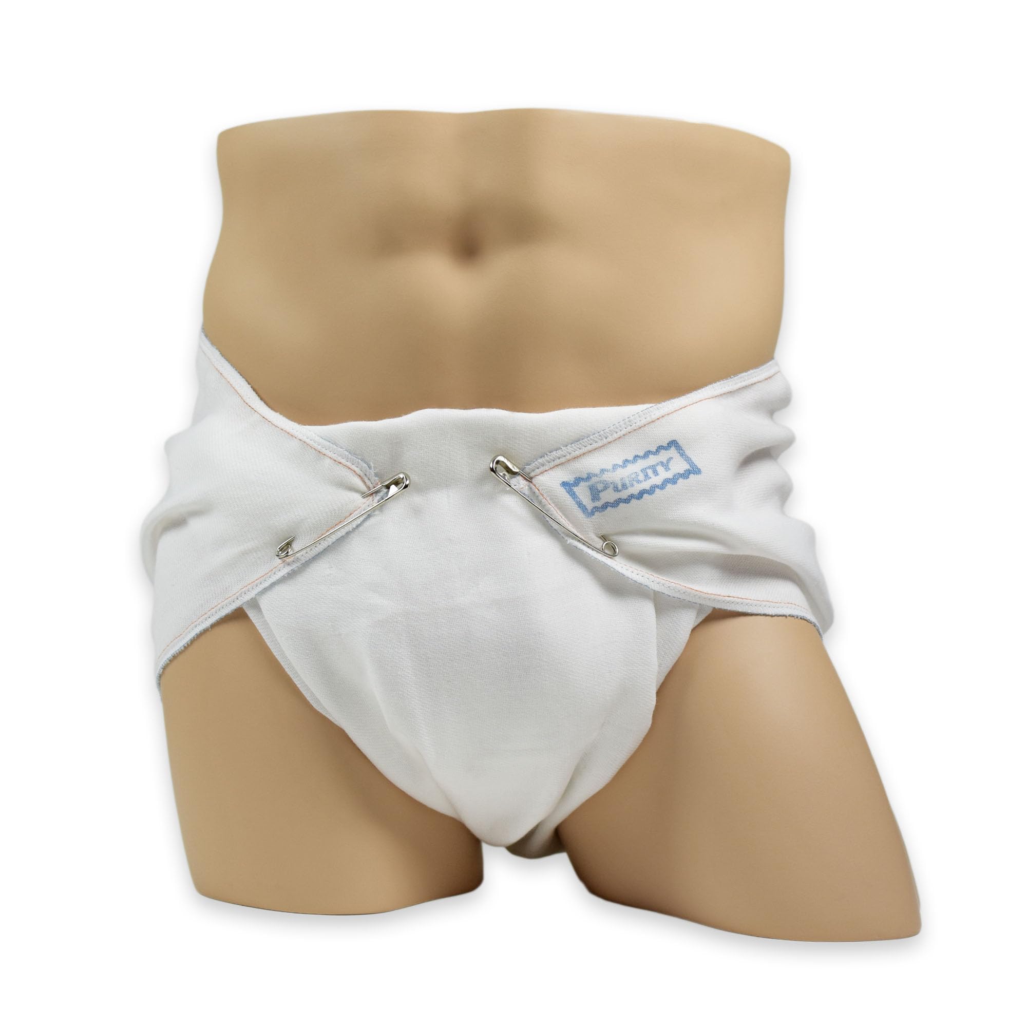 Purity Adult Flat Cloth Diapers by LeakMaster - Soft, Absorbent & Durable 100% Cotton Gauze Weave Fabric. Made in The USA - Standard Size 36x36 Inches - 2 Layered