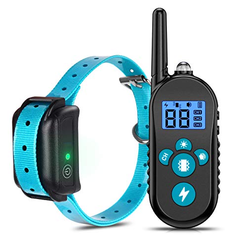Dog Shock Collar with Remote for Large Medium Small Dogs, DiroPet Training Collar for Dogs with Beep/Vibration/Shock Modes, Adjustable Collar, 1000ft Remote Range, Rechargeable, IPX7 Waterproof