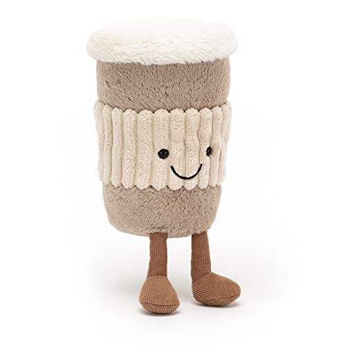 Jellycat Amuseables Coffee-to-Go Stuffed Toy, 6 inches | Drink Plush | Fun Gift Idea