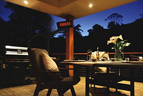 Bromic Heating Tungsten 500 Smart-Heat Gas 5 Burner Radiant Infrared Patio Heater, Natural Gas, 43000 BTU