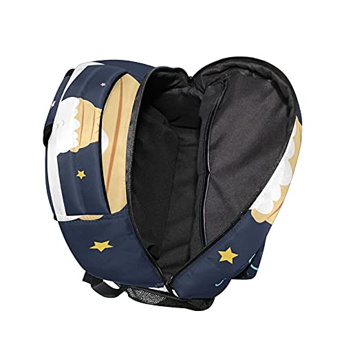 Cute Llama School Backpacks Cartoon Ice Cream Student Backpack Big For Girls Kids Elementary School Shoulder Bag Bookbag
