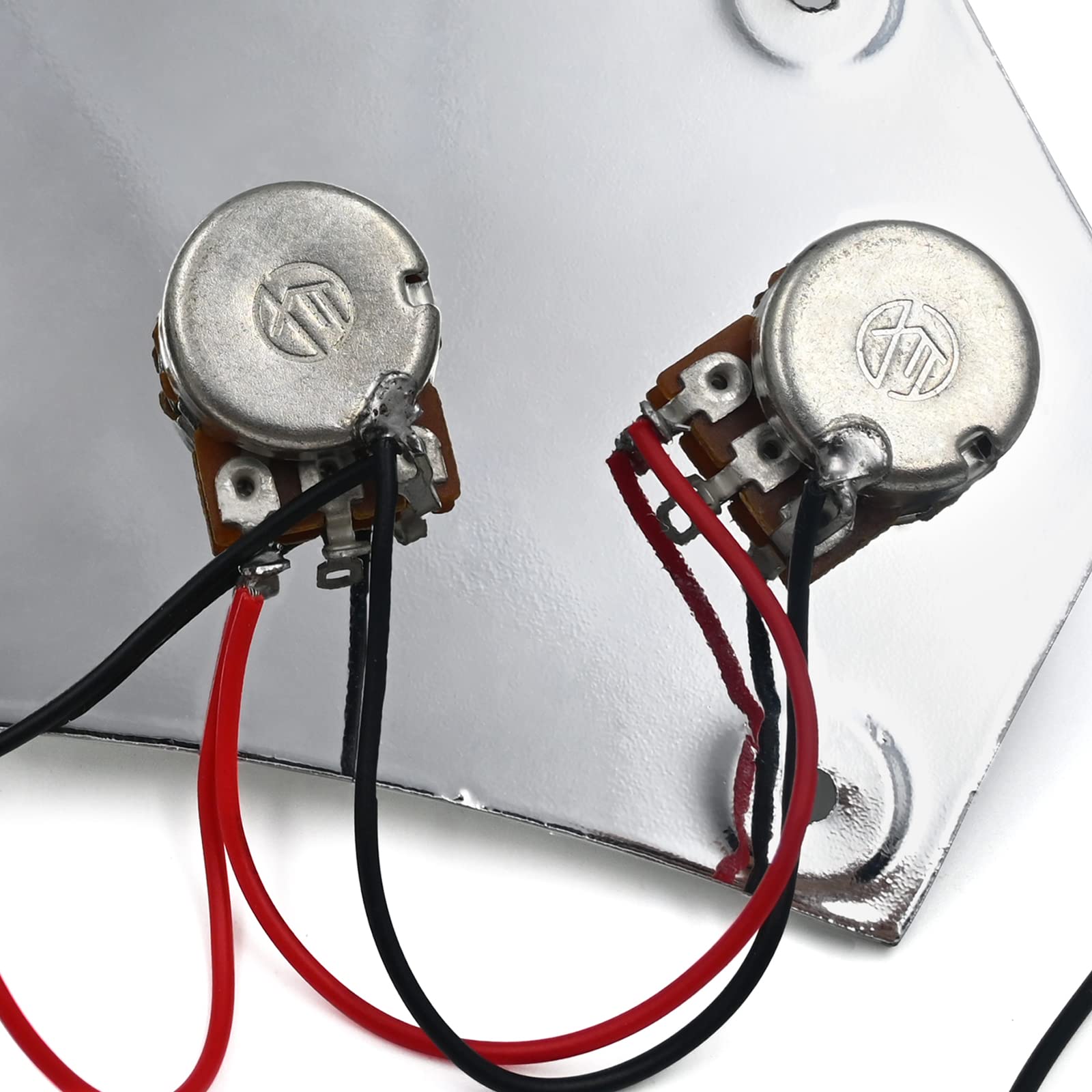 Prewired J Bass Wiring Harness Plate Set 1 Tone 2 Volumes 1 Jack Fully Loaded Control for Fender Electric Jazz Bass