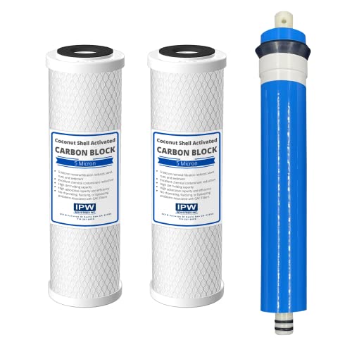 Compatible GE SmartWater Reverse Osmosis RO Set GXRM10G, GXRM10RBL Filter 50 GPD