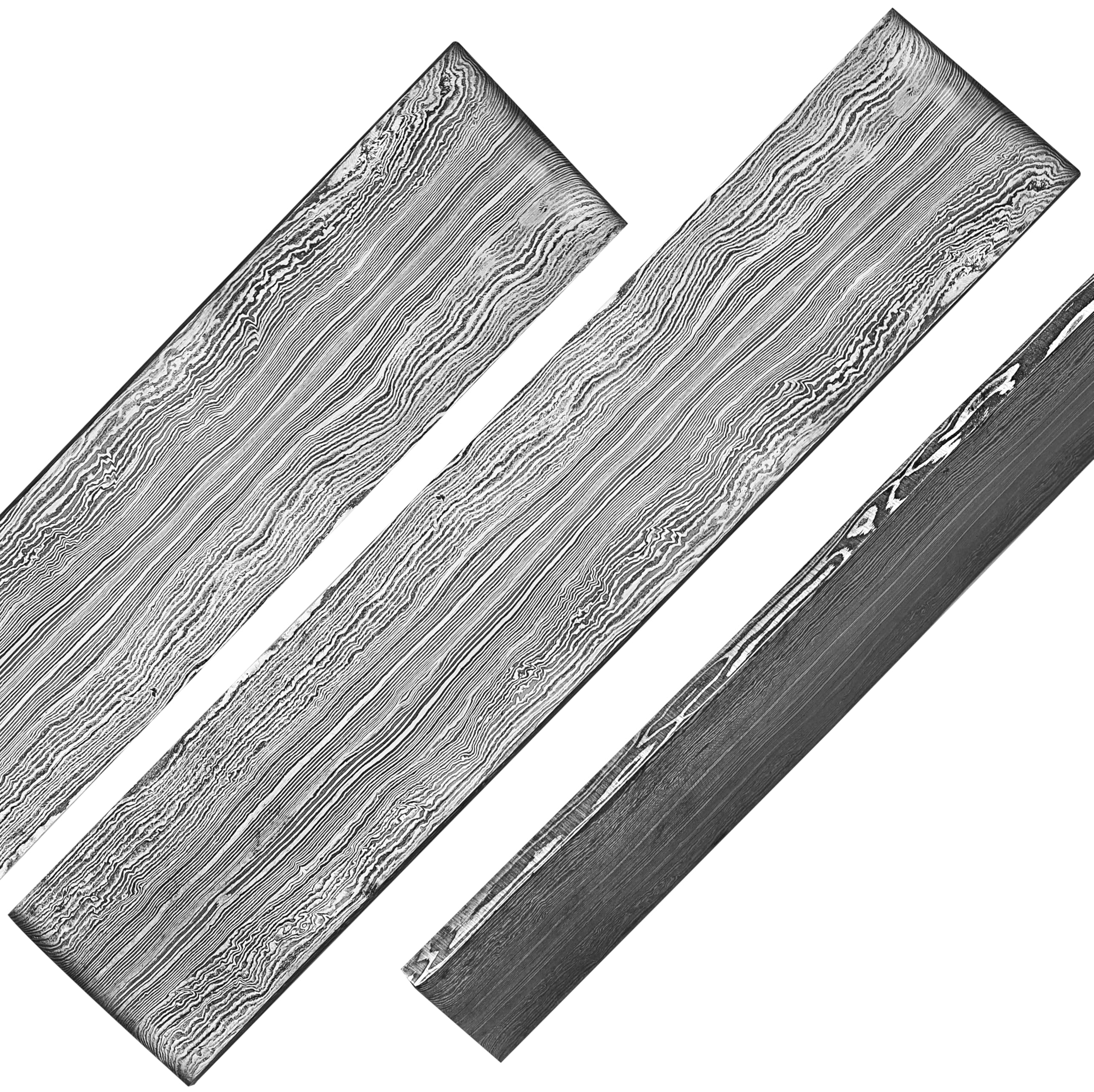 Handmade billet damascus steel billet Custom Hand Forged Damascus Steel Straight Line Billet for Knife Making