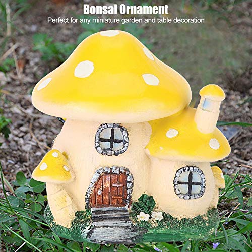 Fdit Simulation Miniature Mushroom Decor Bonsai Landscape Decoration Home Garden Ornament Craft