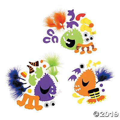 Foam Silly Monsters Magnet Craft Kit - Crafts for Kids and Fun Home Activities