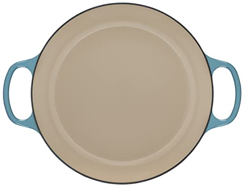 Le Creuset Enameled Cast Iron Signature Braiser, 3.5 qt., Caribbean