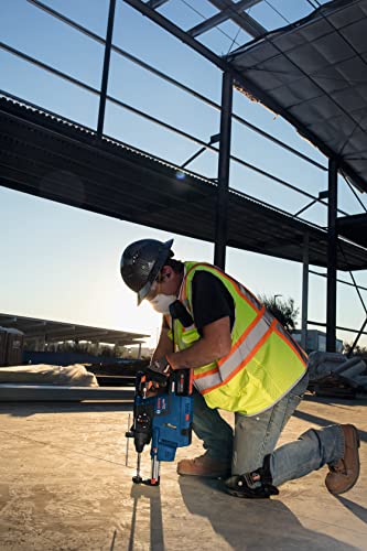 BOSCH GBH18V-26K24AGDE Brushless SDS-plus Bulldog 1 In. Rotary Hammer Kit with Dust-Collection Attachment and (2) CORE18V 8.0 Ah PROFACTOR Performance Batteries