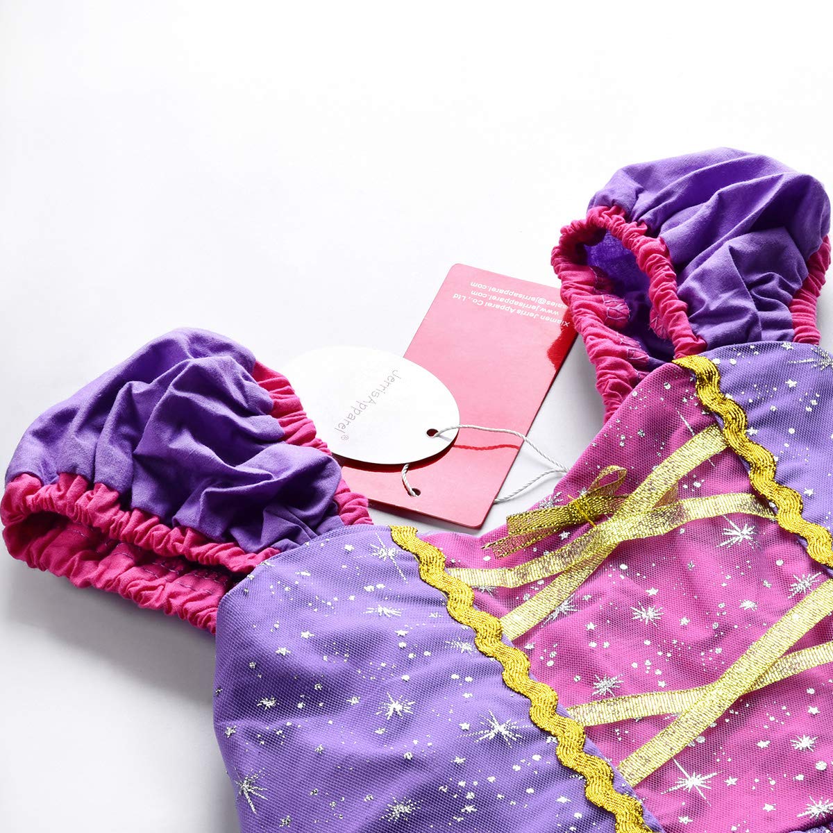 JerrisApparel Girl Princess Costume Dress for Birthday Party (3T, Purple with Accessories)