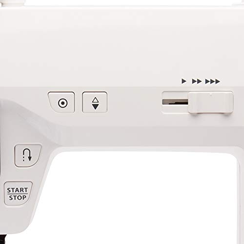 Janome JW8100 Fully-Featured Computerized Sewing Machine with 100 Stitches, 7 Buttonholes, Hard Cover, Extension Table and 22 Accessories