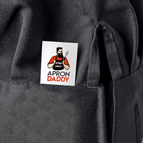 Chef Hat for Men - The Grillfather - Adjustable Funny Kitchen Cooking Hat for Dad Black