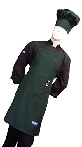 CHEFSKIN Big & Tall 2X XXL Mushroom Chef Hat, Fully Adjustable (Green)