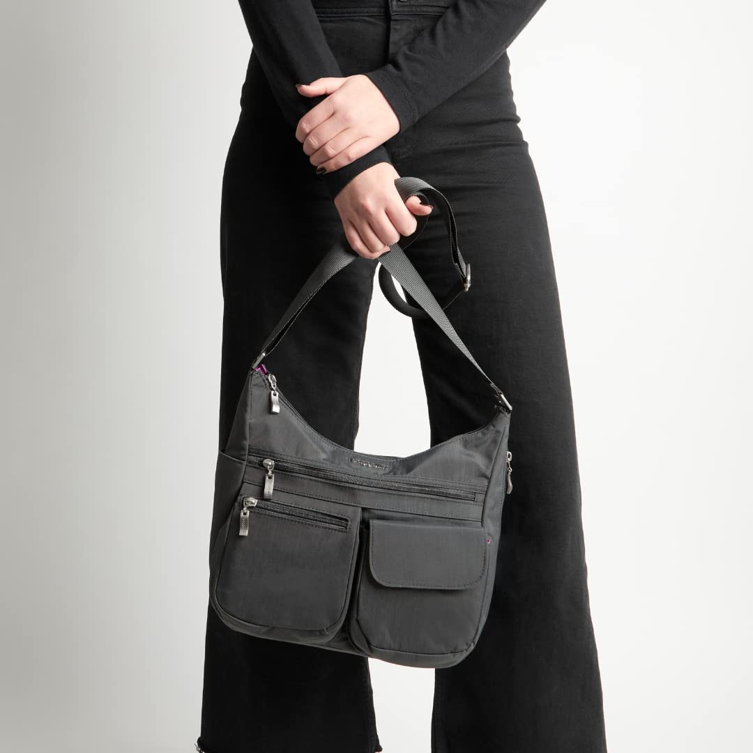 Baggallini Everywhere Bagg - Hobo Crossbody Bag for Women with RFID Wristlet β Water-resistant Travel Bag