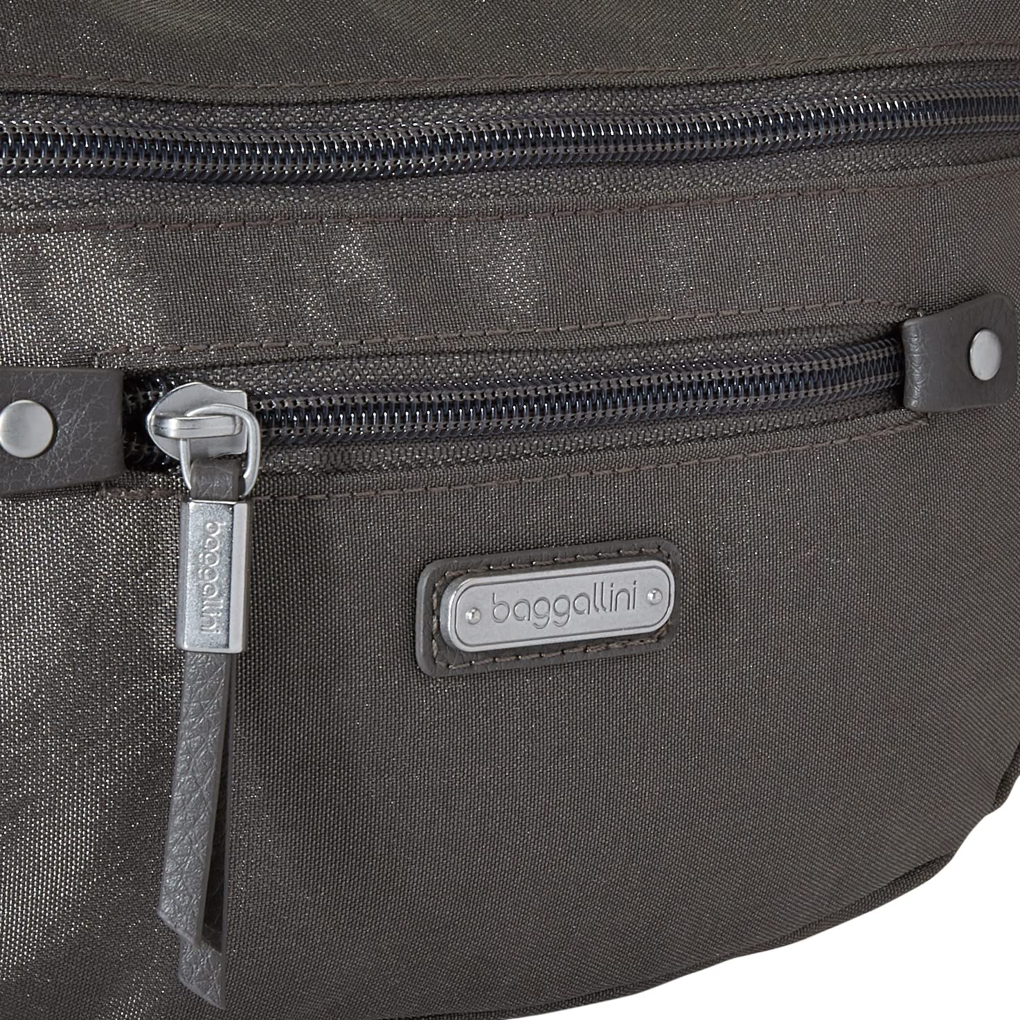 Baggallini womens Sightseer Bag Waistpack, Sterling Shimmer, One Size US