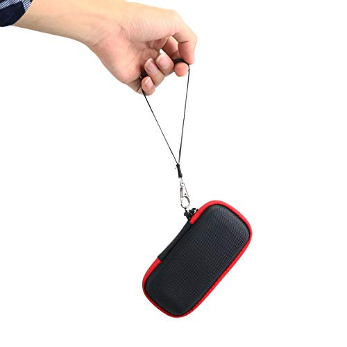 co2CREA Hard Travel Case Replacement for Bosch GLM 50 C/GLM 40 / GLM 165-10 / GLM 165-40 Enabled 165β Distance Measure (Black Case + Inside Blue + Red Zipper)