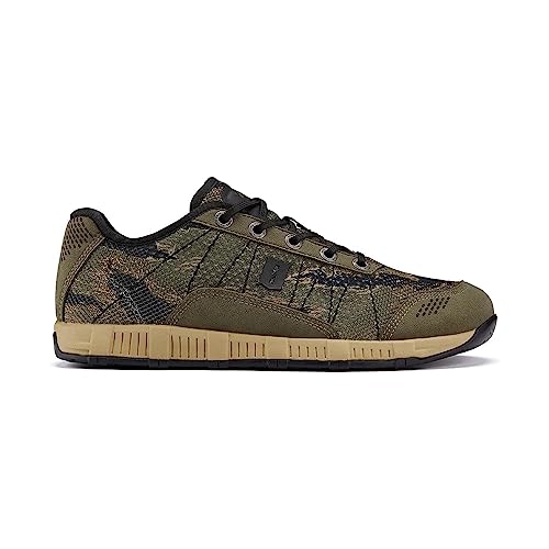 VIKTOS Men's Core2 Tiger Stripe Lightweight Breathable Cross-Training Shoes with Hi-Rebound Eva Foam, Green Camo, 10