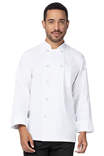 Chef Works Unisex Sustainable Le Mans Chef Coat, White, Large