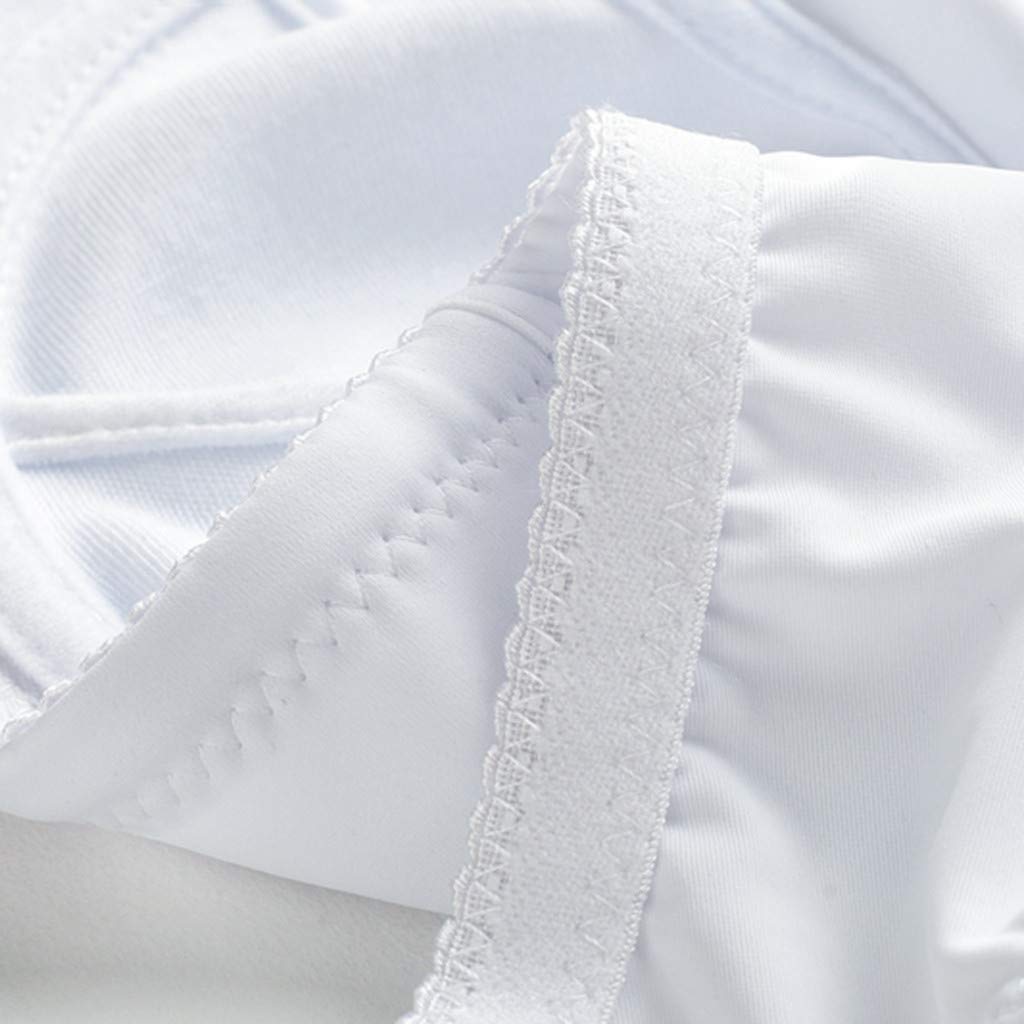 JFLYOU-Bra for Women,New Large Smooth Bra Comfortable Cooling Ladies Bra Adjustment Underwear(White,85E)