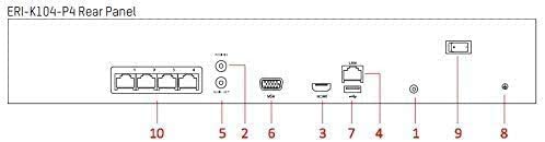 HIKVISION EKI-K41T44 4-Channel 4K NVR Value Express Kit with (4) 4MP Outdoor Network Turret Camera, (2.8 mm Fixed Lens), RJ45 Connections (Renewed)