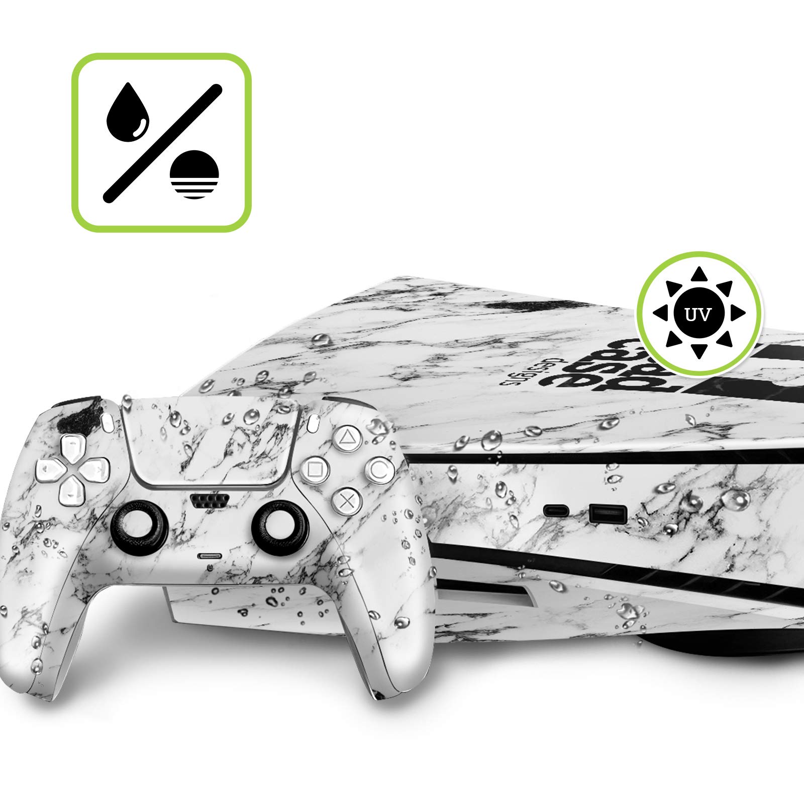 Head Case Designs Officially Licensed Stephanie Law Bee Art Mix Vinyl Faceplate Sticker Gaming Skin Decal Cover Compatible With Sony PlayStation 5 PS5 Disc Edition Console & DualSense Controller