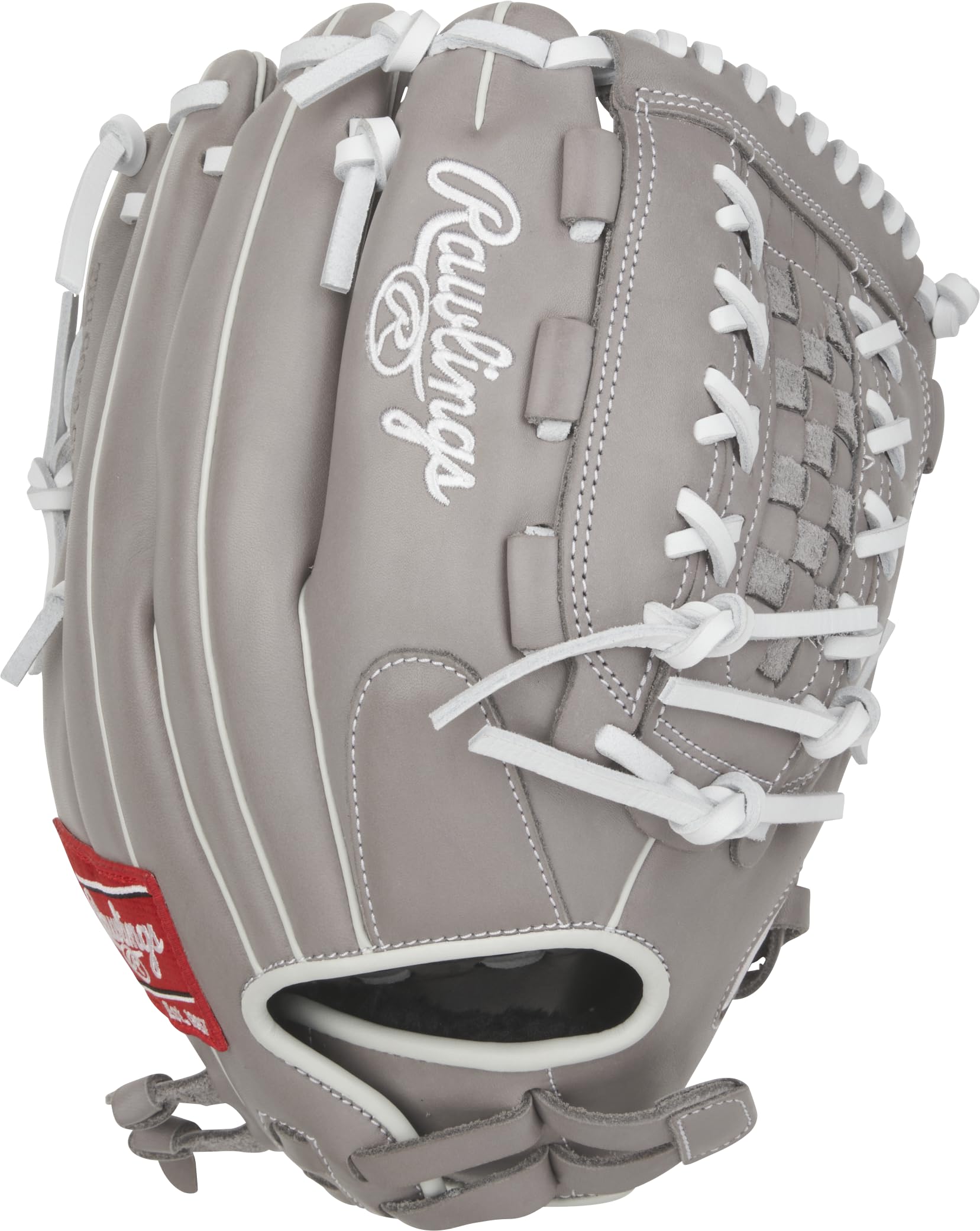 Rawlings | R9 Series Fastpitch Softball Glove | Double-Lace Basket Web | Grey | 12.5' | RHT