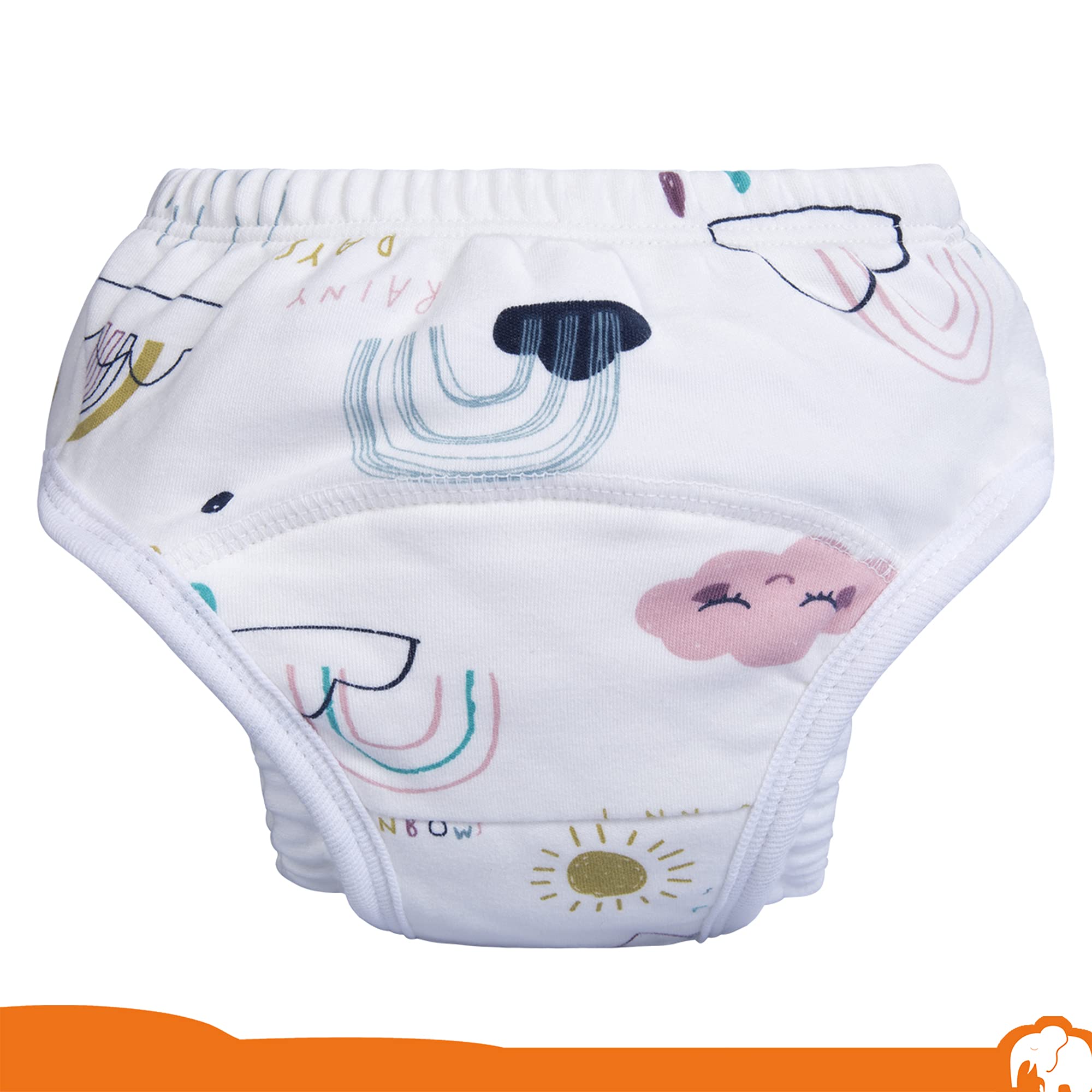 BIG ELEPHANT Baby Potty Training Pants, Ultra Wide Pee-Proof Side Wing Underpants 6 Pack, 12-24 Months