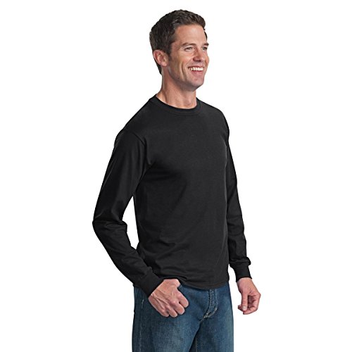Fruit of the Loom Adult 5 oz. Long-Sleeve T-Shirt, Black, XL