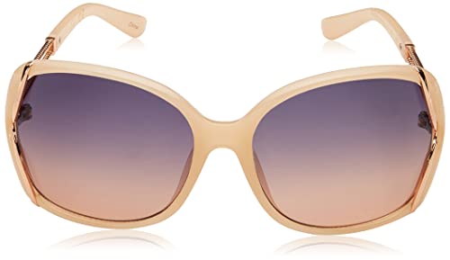 Jessica Simpson J6011 Beautiful Women's Butterfly Sunglasses with 100% UV Protection. Glam Gifts for Her, 60 mm, Nude