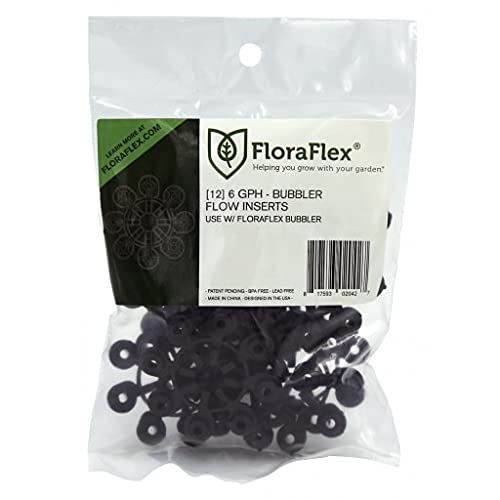 Bubbler Flow Insert 6 GPH - Black (12 Pack)
