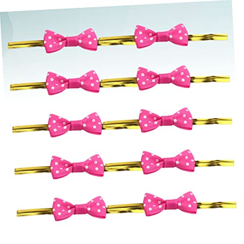Gift Bag Ties 100pcs Packaging Favor Bag Ties Metallic Cable Bow Ties Food Pack Gift Pack Food Sealing Tie Lollipop Cable Tie Candy Sealing Tape Rosy Lollipops Ties Tie