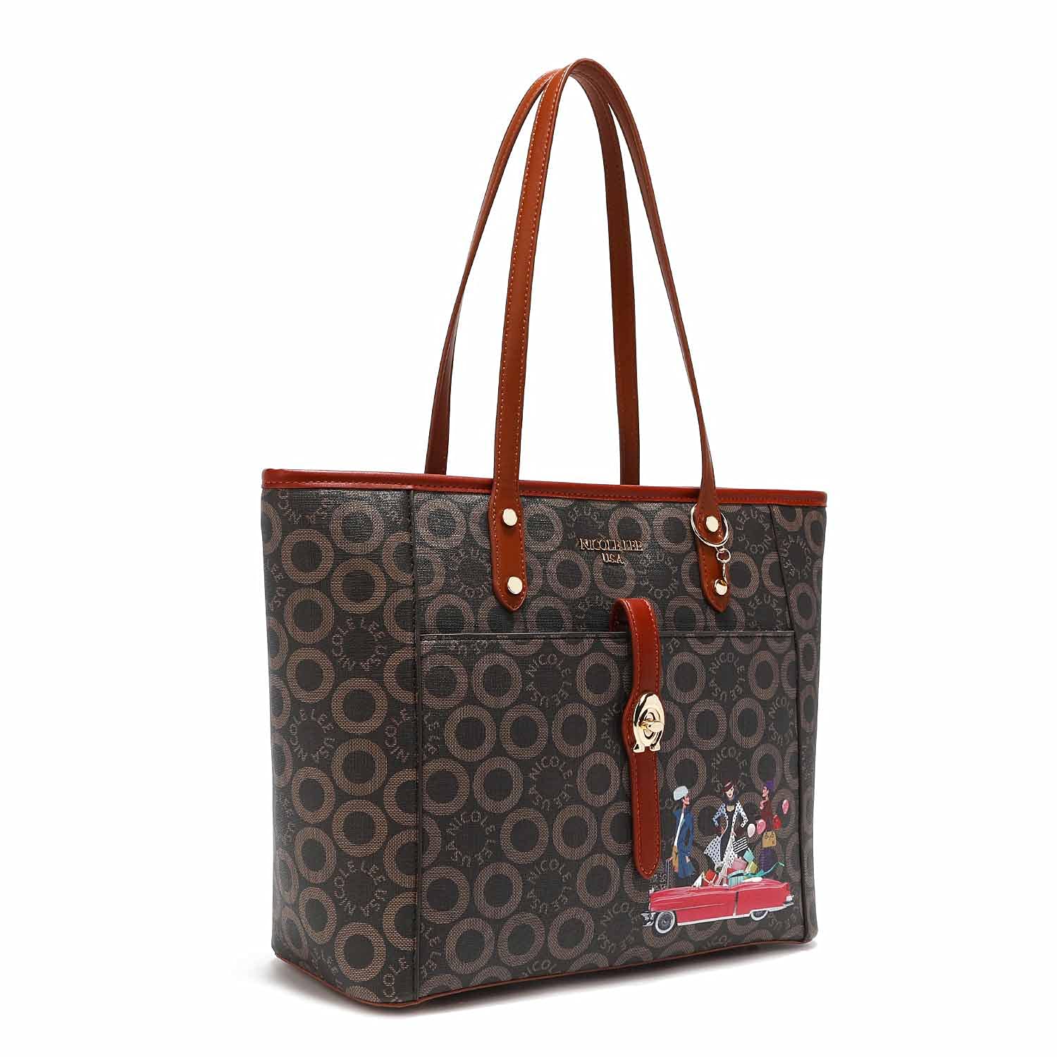 Nicole Lee Small World Shopper (SMALL WORLD (BROWN))