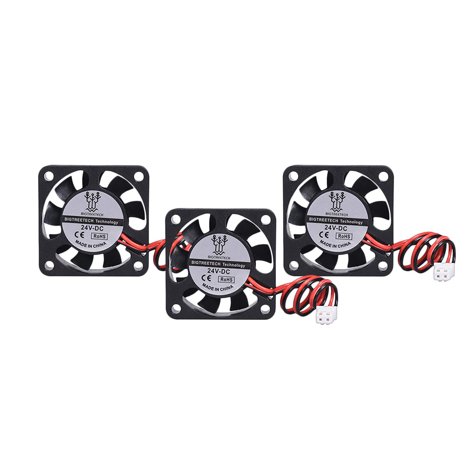 Bigtreetech 3PCS 3D Printer Cooling Fan 24V,4010 Blower 40x40x10MM DC 24V Brushless Cooling Fans 24V Circle Fan Quiet Cooling Fan for 3D Printer(3PCS)
