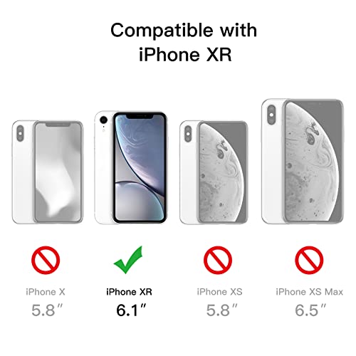 JETech Upgraded Slim (0.85 mm Thin) Case for iPhone XR 6.1-Inch, Camera Lens Cover Full Protection, Slim Fit Ultra Thin Lightweight Matte Hard PC, Support Wireless Charging (Black)