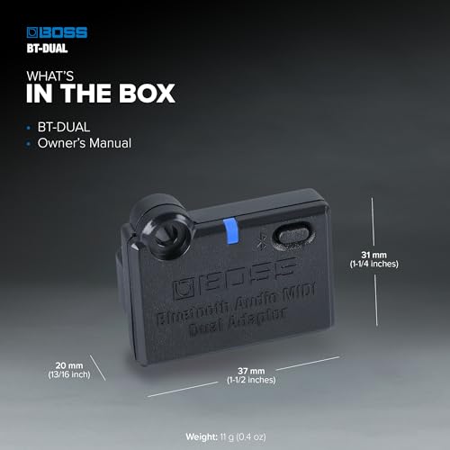 Boss BT-Dual Bluetooth Audio MIDI Dual Adapter