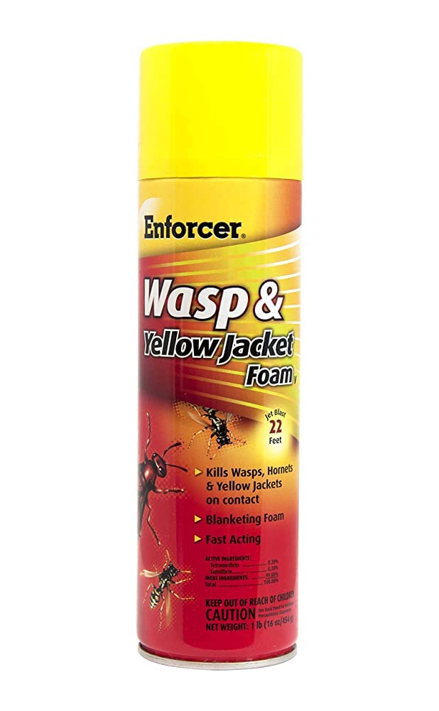 Enforcer Wasp & Yellow Jacket Foam V - 16 oz (Case of 12) - FWH16 - Kills Wasps, Hornets and Yellow Jackets