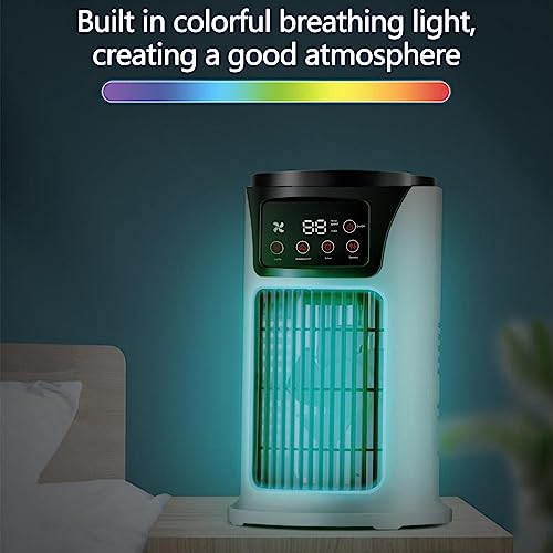 Portable A𝐢r Conditioners, Evaporative A𝐢r Cooler 3 Speeds,USB Personal Evaporative A𝐢r Cooler, Portable Humidifier F𝐚n for Bedroom Kitchen Office Desk Camping #C