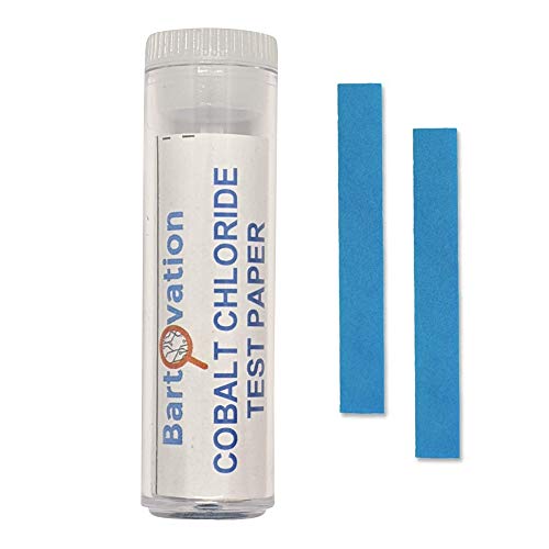 Cobalt Chloride Test Paper [Vial of 100 Strips] for Water, Moisture and Humidity Detection