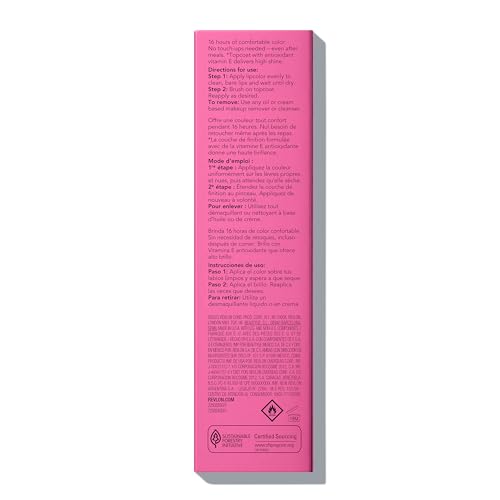 Revlon Liquid Lipstick with Clear Lip Gloss, ColorStay Overtime Lipcolor, Dual Ended with Vitamin E, 080 Keep Blushing, 0.07 Fl Oz